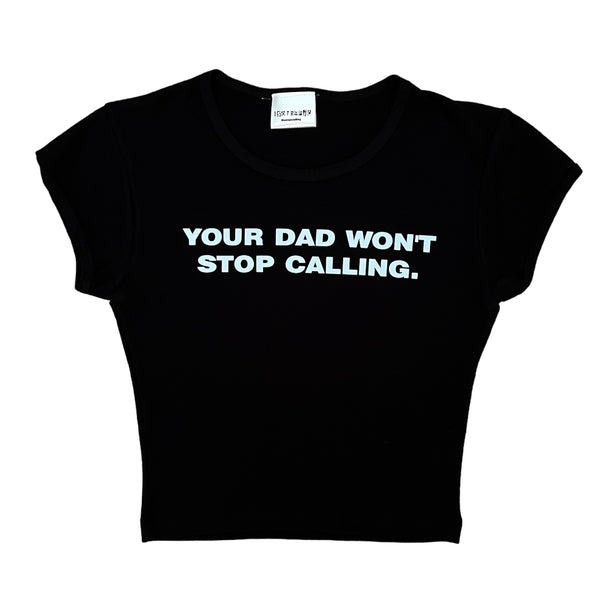 your dad cropped baby tee – isotropic